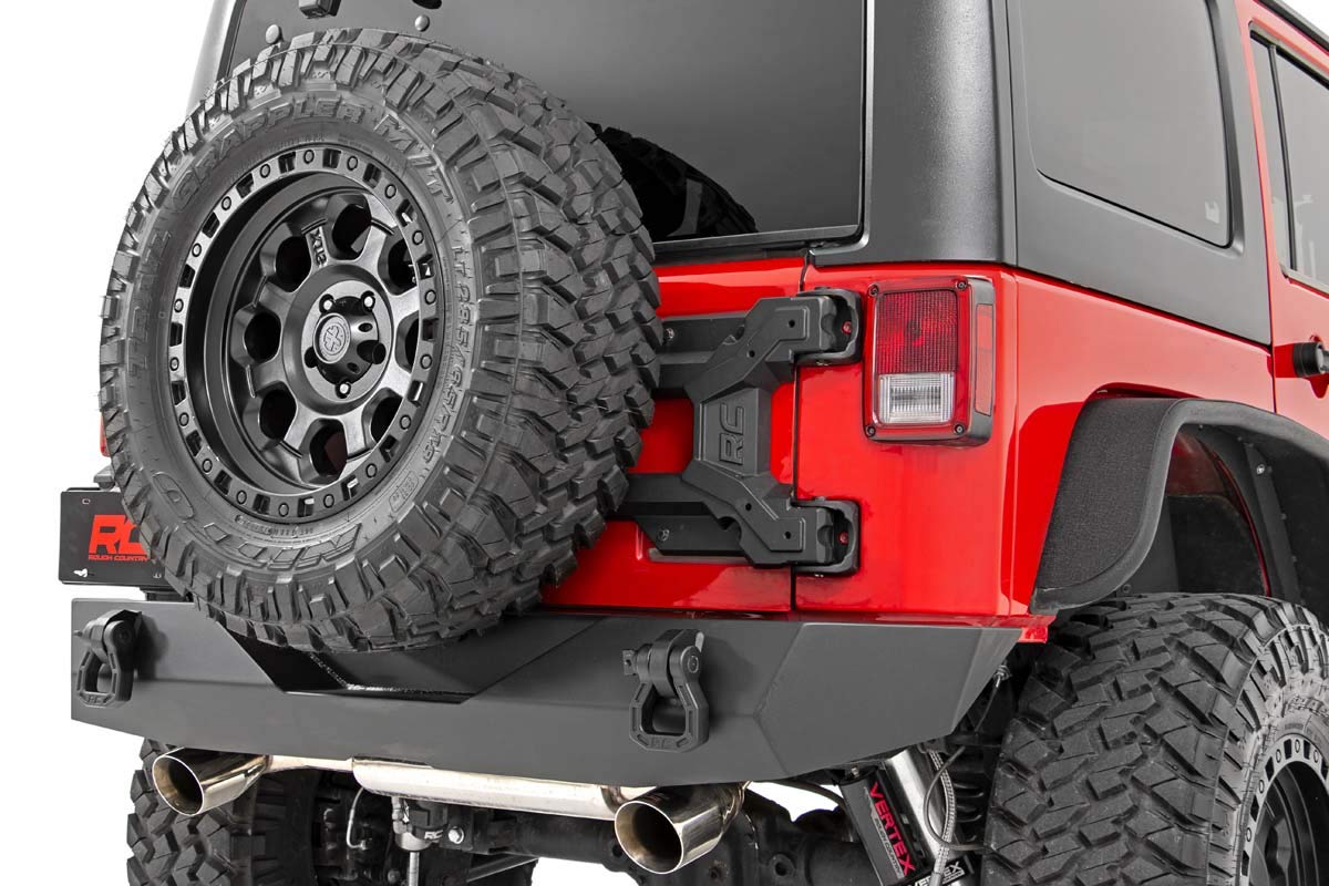 Rough Country HD Tire Carrier Kit for 2007-2018 Jeep Wrangler JK - 10523