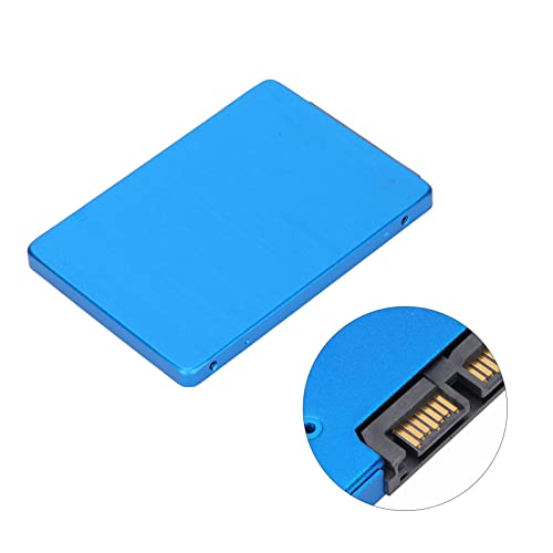 Gaeirt SSD Enclosure, Sandblasting Oxidation Coloring Lightweight Hard Drive Enclosure Aluminum Alloy Ultra Thin for Hard Disk for Computer(Blue)