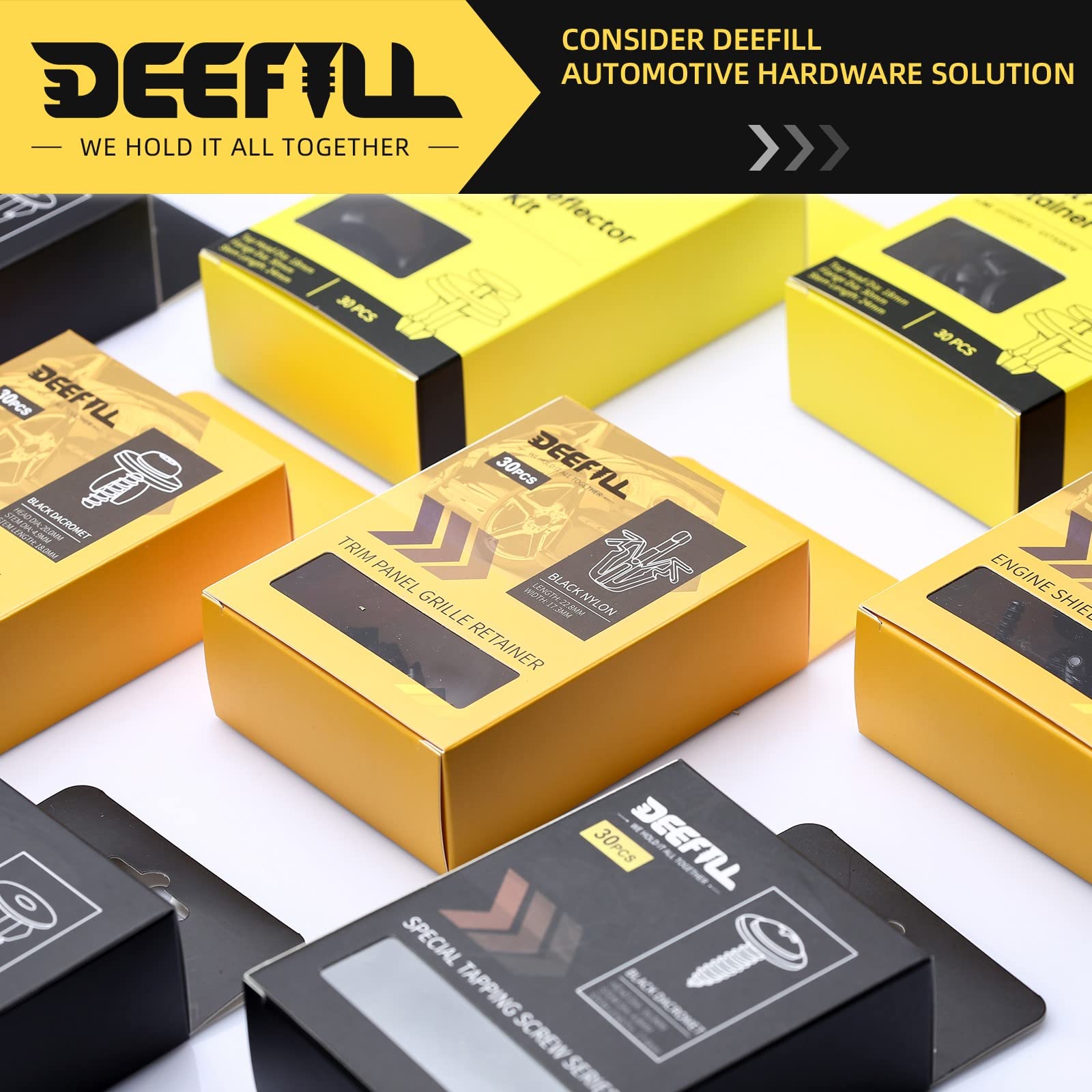 DEEFILL 30pcs M4.8-1.61 8mm Hex Head Bumper Cover Fender Liner Engine Shields Splash Guard Rocker Panel Screw Bolt Fit for E90 E83 E82 E71 E70 E66 E63 E60 E46 Replace 07147129160, 07-14-7-129-160