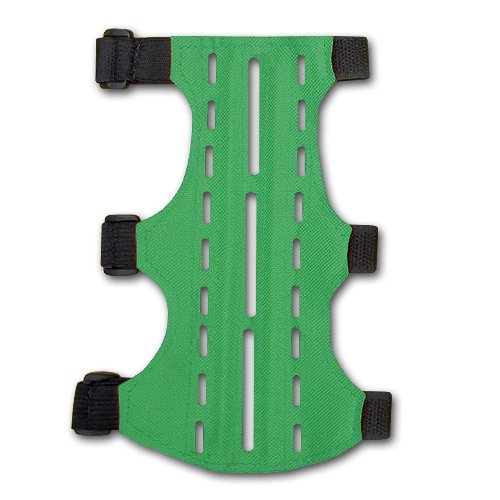 Carol Vented Target Archery Fabric ARM Guard (19cm Long x 9cm Wide) FAG220GREEN.