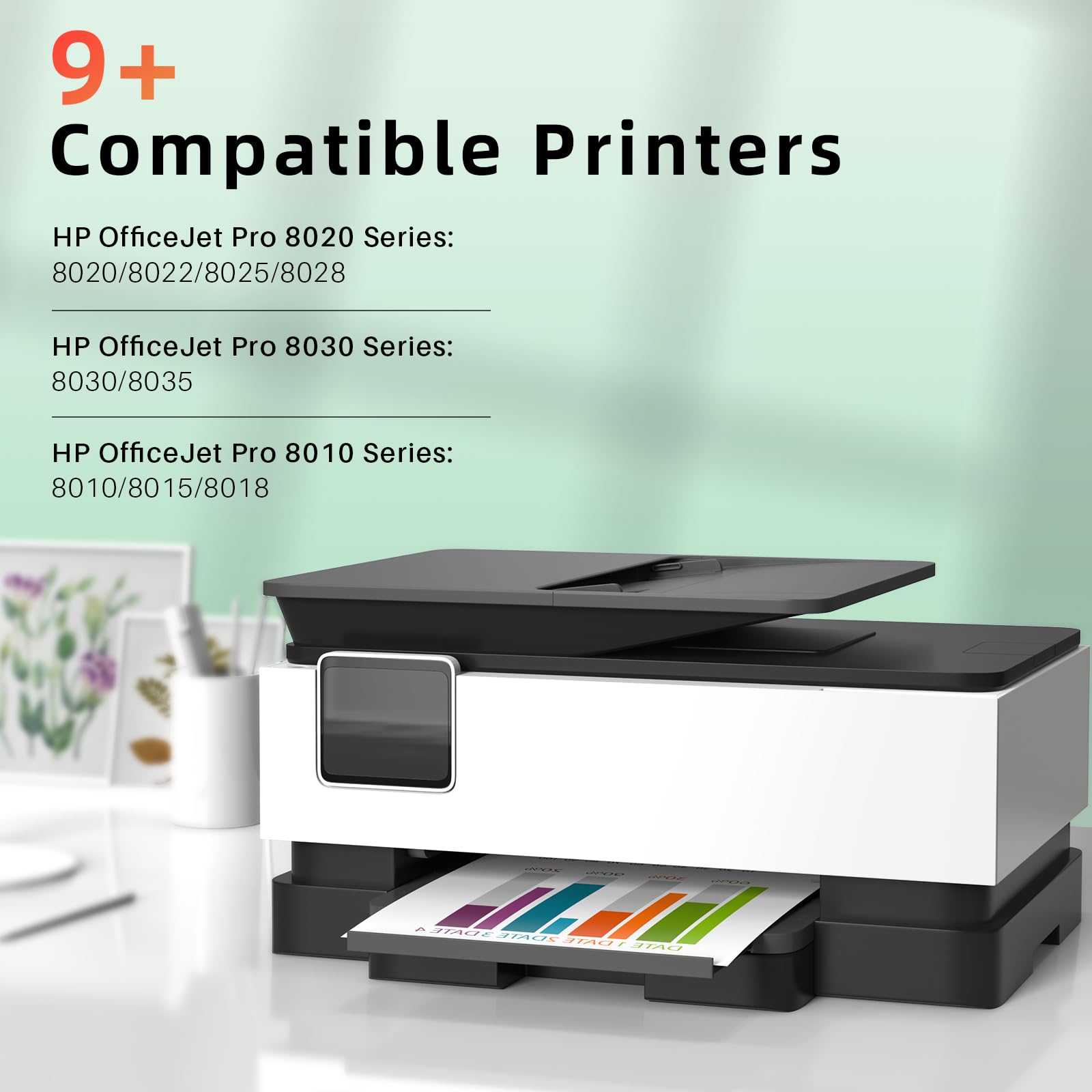 colorfly Compatible Ink Cartridge Replacement for HP 910XL, Cyan, Magenta, Yellow, Black, 4 Pack
