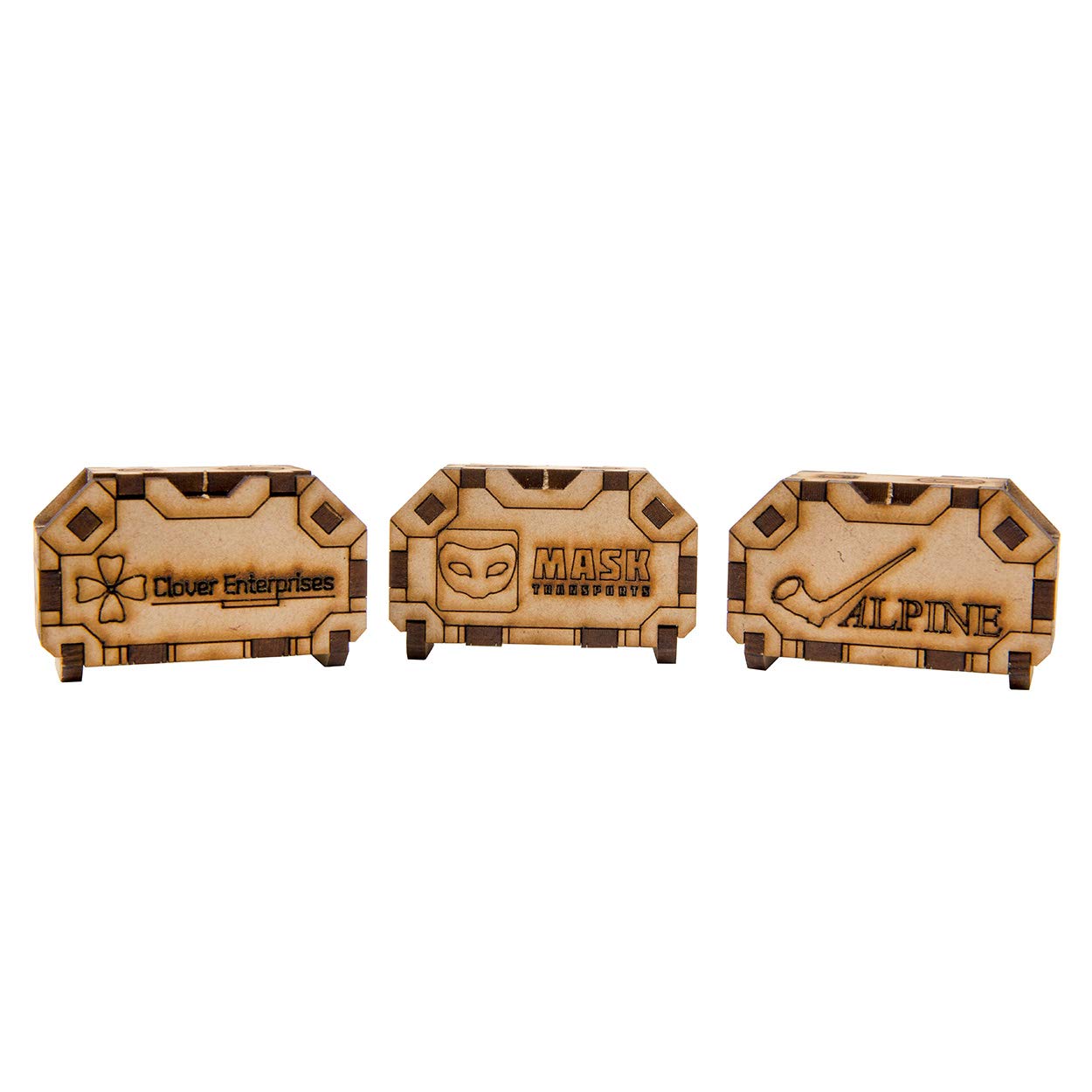 The Broken Token Mettle Shell Crates - MDF Terrain Objects for Sci-Fi Games and Wargaming