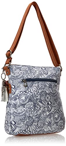 Sakroots Women's Flap Crossbody, Navy Spirit Desert Patch