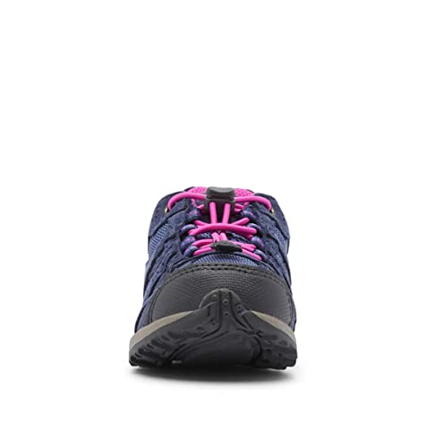 Columbia Unisex Child Redmond Waterproof Hiking Shoe, Bluebell/Pink Ice, 3 Big Kid US