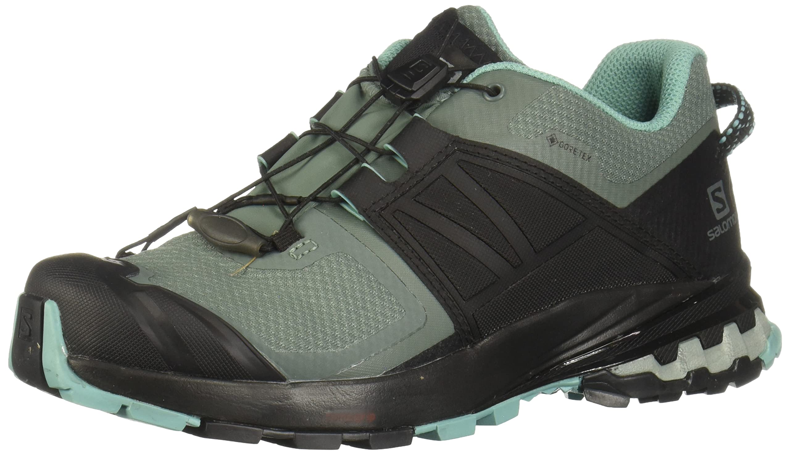 Salomon XAILD Gore-TEX Trail Running Shoes for Women, Balsam Green/Black/Meadowbrook, 5.5