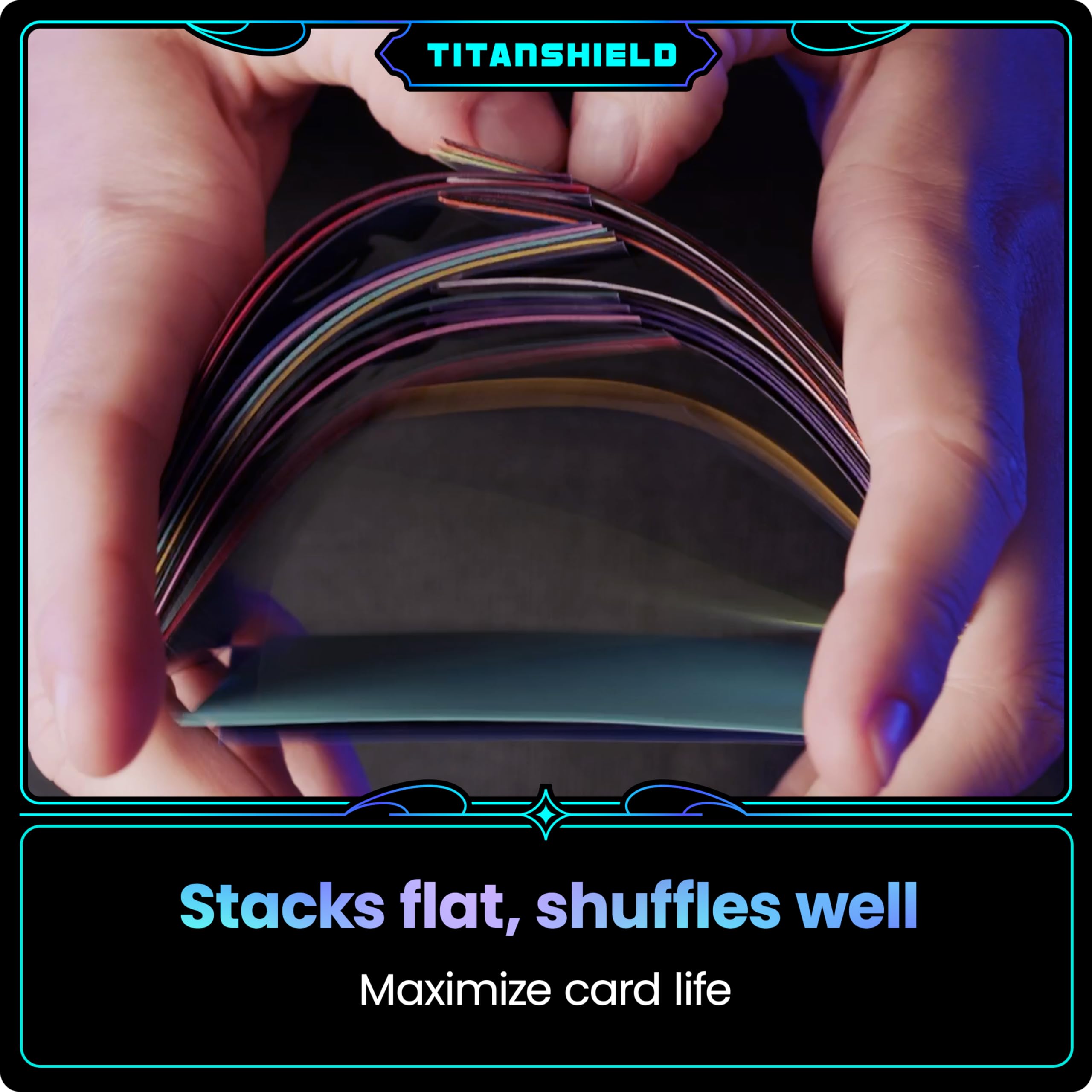 TitanShield (150 Sleeves, Black Compatible with Standard Sized Board Games, MTG Magic The Gathering, Pokemon, Lorcana and Trading Cards 2.5" x 3.5" 66x91mm