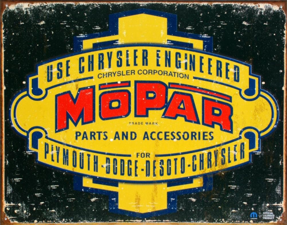 Mopar Tin Sign 16 x 12in