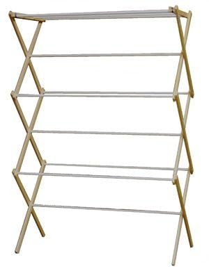 Madison Mill 42.5 in. H x 29.5 in. W x 14 in. D Wood Clothes Drying Rack