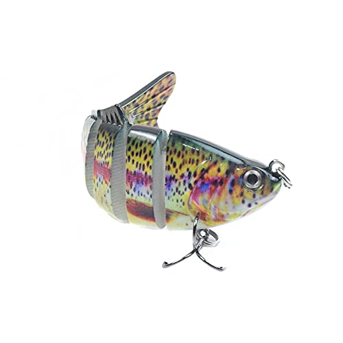 Demall 5 pcs Luya Fishing Lure Multi-Section 10CM/16.5G Segme Full Swimming Layer Hard Swimbait Artificial Spinning Tackle Bionic Bait