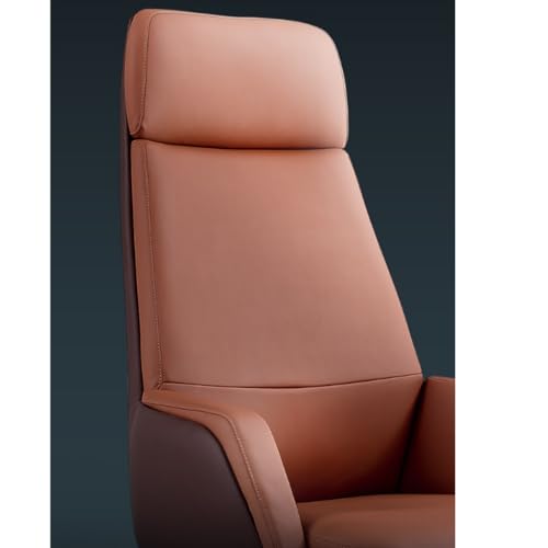 LNYHLXS Genuine Leather Office Chairs Swivel Chairs That Sit for Long Periods of Time Without Fatigue