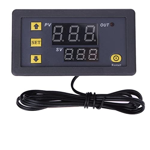 LNYHLXS Mini Digital Temperature Controller Thermostat Regulator Heating Cooling Control Thermoregulator Ensor(DC12V)