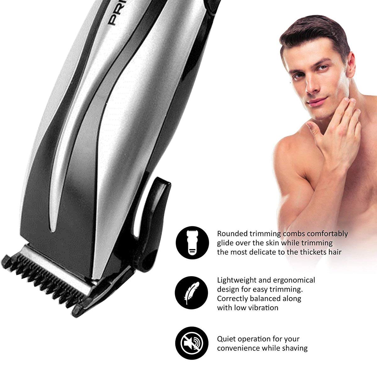 COBY SUPREME Men's Grooming Kit Max Series - 10 Piece Hair Clipper Set