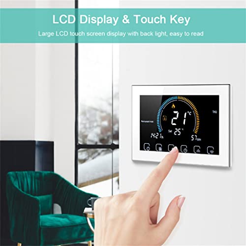 LNYHLXS Smart Home Thermostat Electric/Water Floor Heating Home Temperature Controller Work(GB)