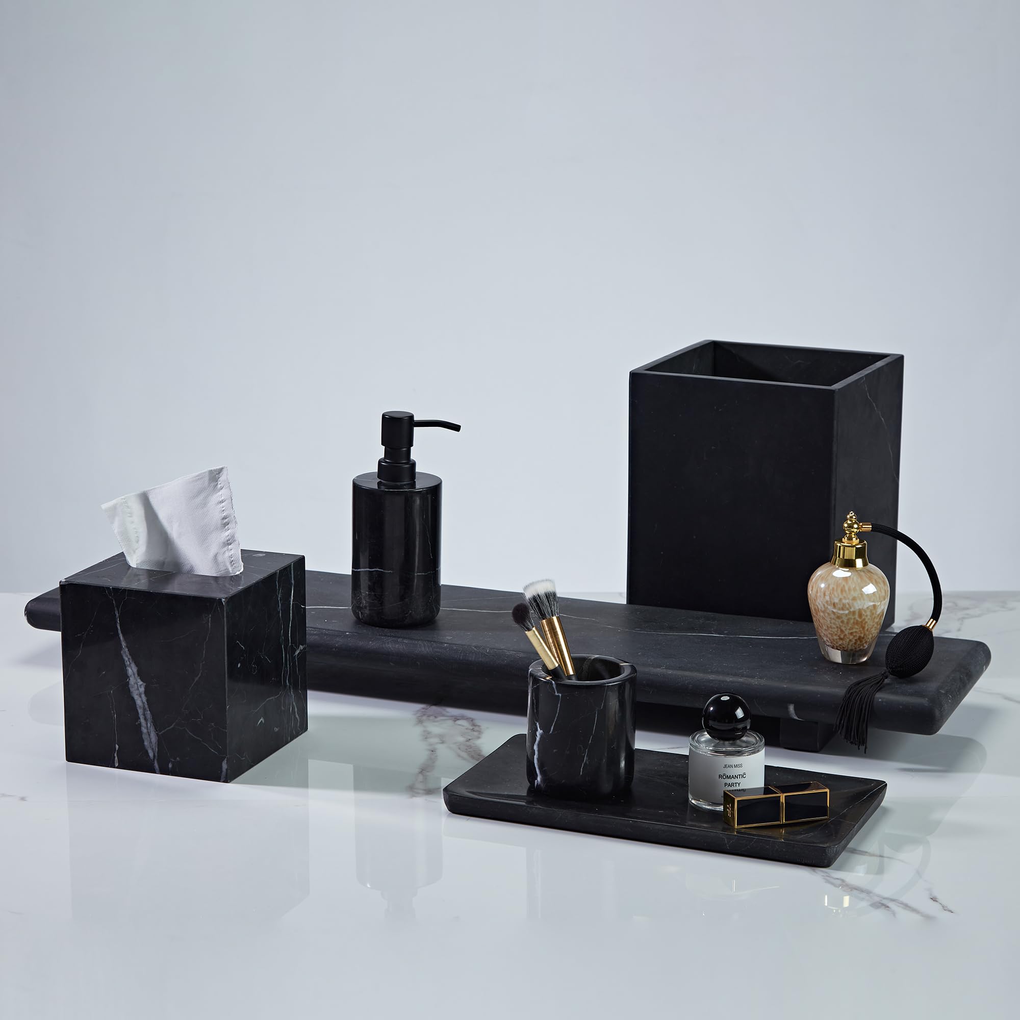Generic Marble Bath Accessories Vanity Tray,Black Marble Vanity Tray, Black Marble Bath Accessories (Vanity Tray), XY-BATHROOM-SERIES-01