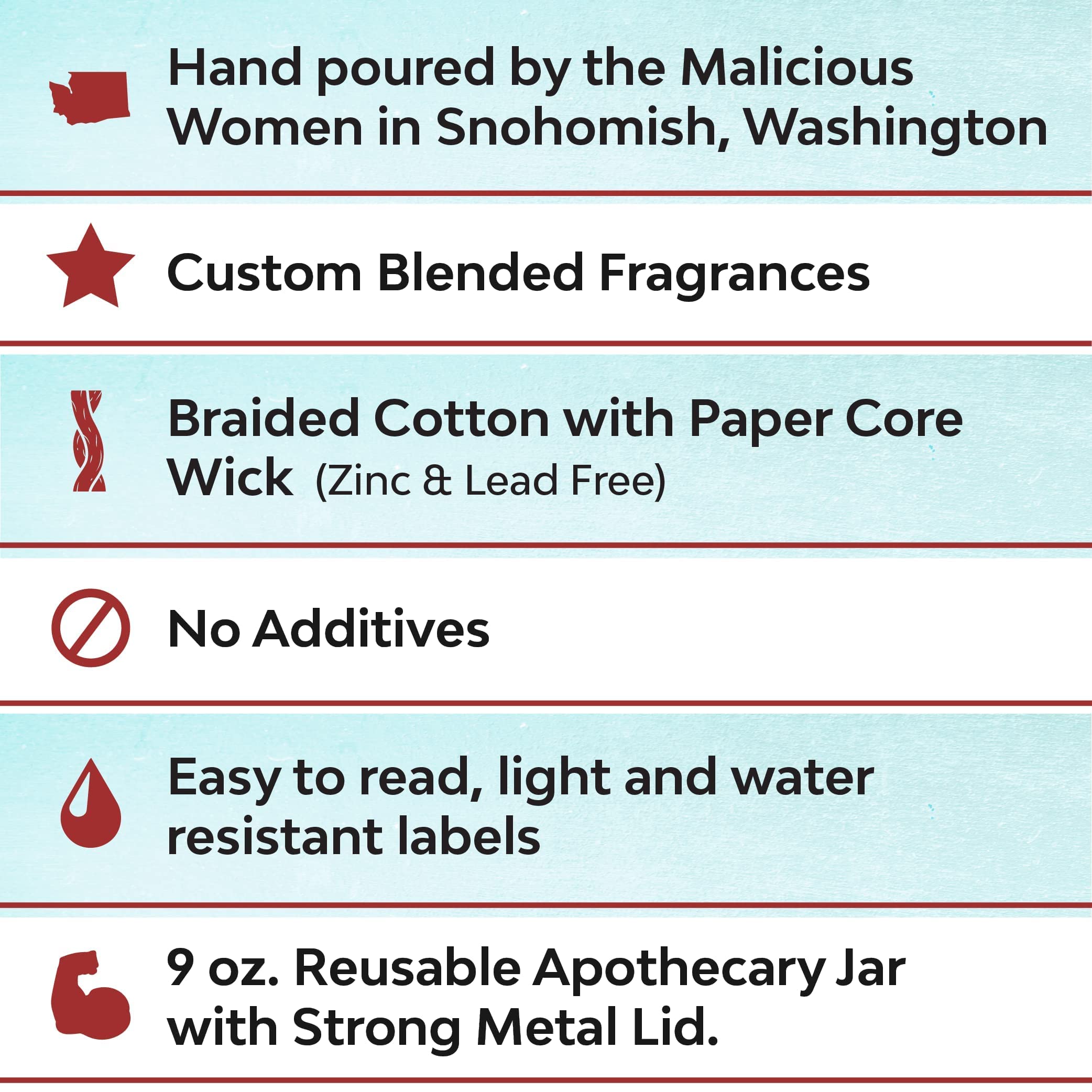 MALICIOUS WOMEN CANDLE CO. INFUSED WITHSASS Trial and Error, Cedar Bourbon Infused with Mostly, A Shit-Ton of Error, All-Natural Soy Candle, 9 oz