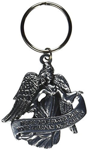 Cathedral Art (Abbey & CA Gift Never Drive Faster Decorative Key Ring, 4-Inch, One Size, Multi