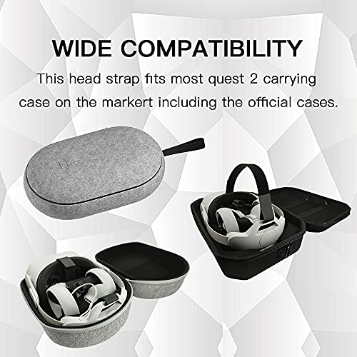 dethinton Head Strap for Oculus Quest 2 with Head Cushion, Adjustable Head Strap Replacement for Oculus Quest 2 Elite Strap, Enhanced Support and Comfort in VR