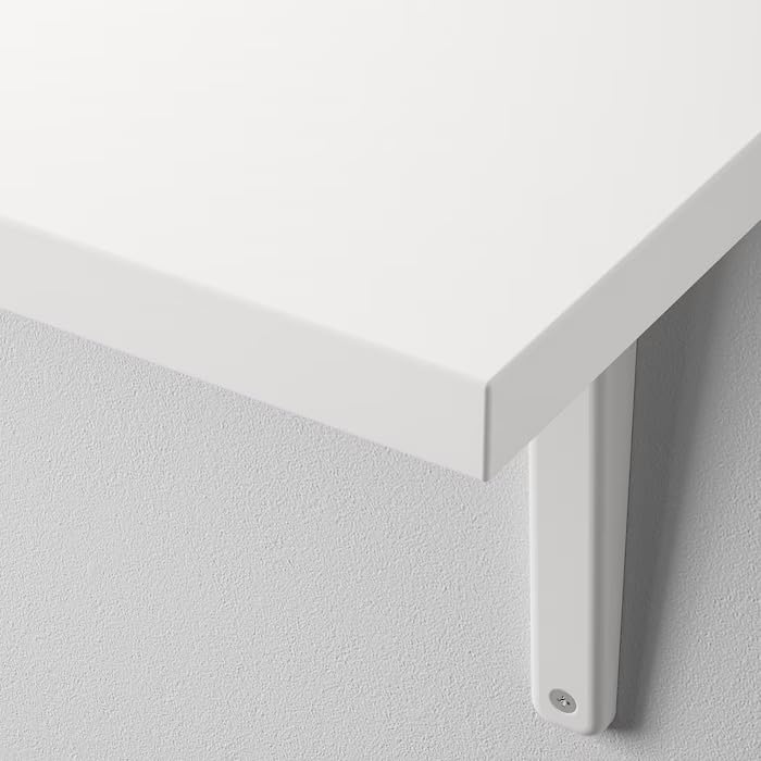 Generic Shelf with Bracket, White, 47 x11 Inches Floating Shelves,1 Set of Wall Mounted Shelf for Bathroom Decor, Bedroom, Living Room and Plants, Medium