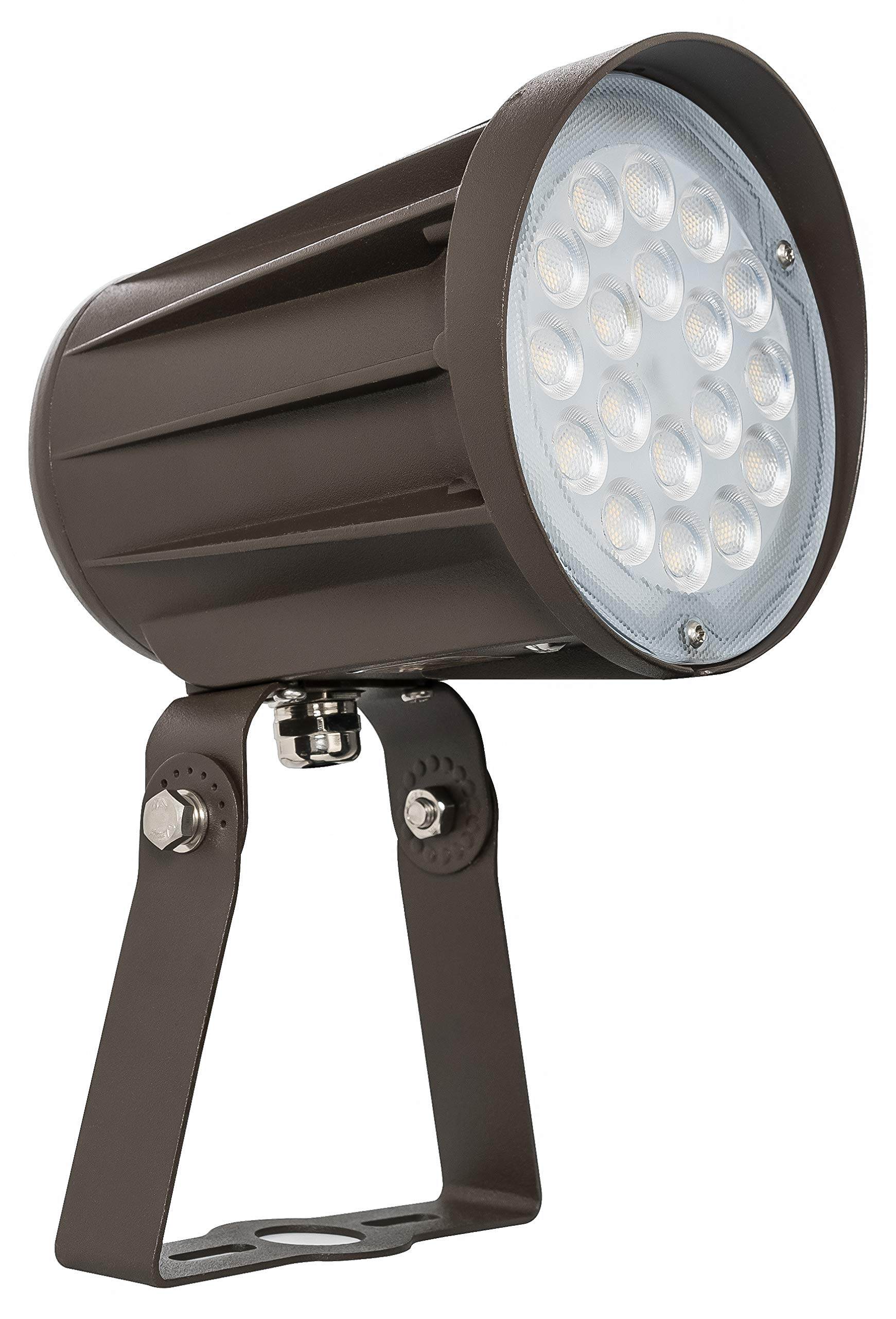Westgate Lighting LED Outdoor Landscape Garden Bullet Flood Lights - Path Walkway Lawn Spotlights - Trunnion Mount - IP65 Waterproof - High Lumen - 120-277V (42W 3000K Warm White Trunnion)