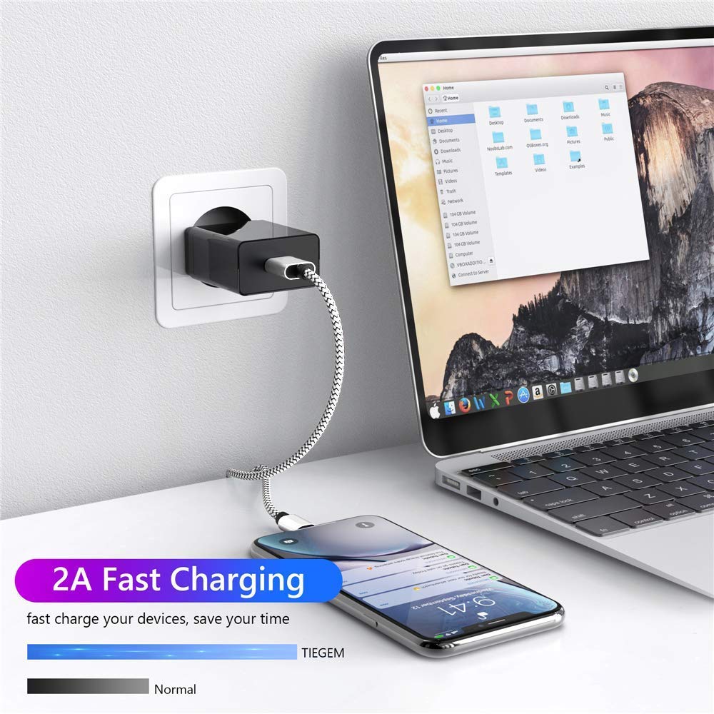 GeydrQ MFi Certified 5Pack 3 3 6 6 10 FT iPhone Charger Lightning Cable Nylon Braided USB Fast Charging High Speed Data Sync Compatible iPhone 14 13 12 11 Pro Max XS MAX XR XS X 8 7 Plus iPad AirPods