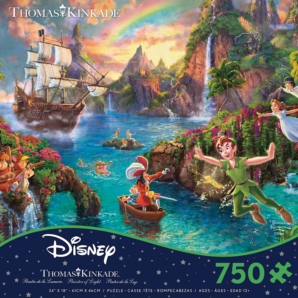Ceaco - Thomas Kinkade - Disney Dreams Collection - Peter Pan - 750 Piece Jigsaw Puzzle