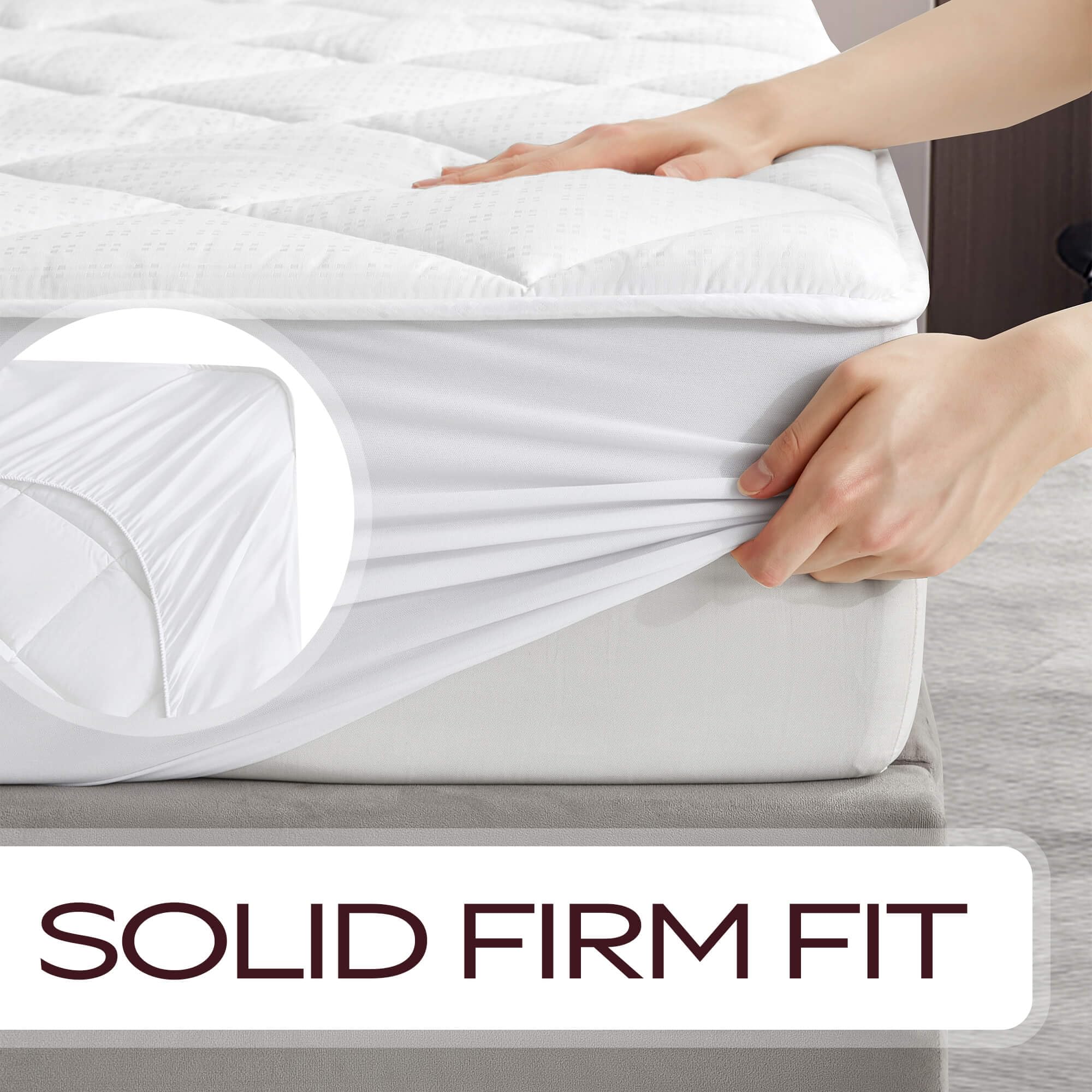 MAXI RV Size (48 x 75) Mattress Pad - Luxurious Cotton Sateen Mattress Protector - Soft, Comfortable, & Breatheable Mattress Cover - Mattress Pad Protects Mattress from Dust, Dirt, Spills, and Stains