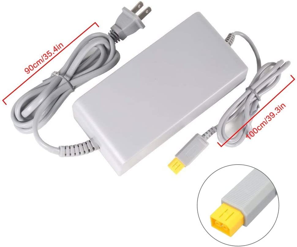 Console Charger for Wii U, AC Adapter Power Supply Replacement for Nintendo WiiU Console (Not Compatible with Nintendo Wii)