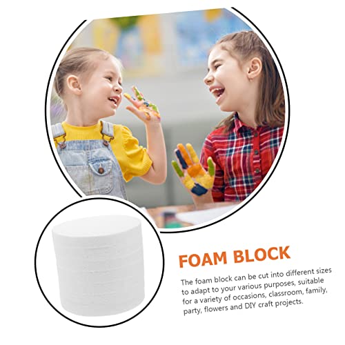 COHEALI 16pcs Dummy Training Stand Plate Discs DIY Wedding Unique Craft and Decoration Cake Dummies Decorating Foams Tray Display Supplies Fake Foam for Hand-made Tool Mould Practice