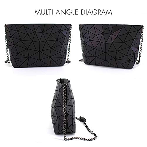 Sherry Women Lattice Geometric Cross body Handbag PU Leather Shoulder Bag(Dark Red)