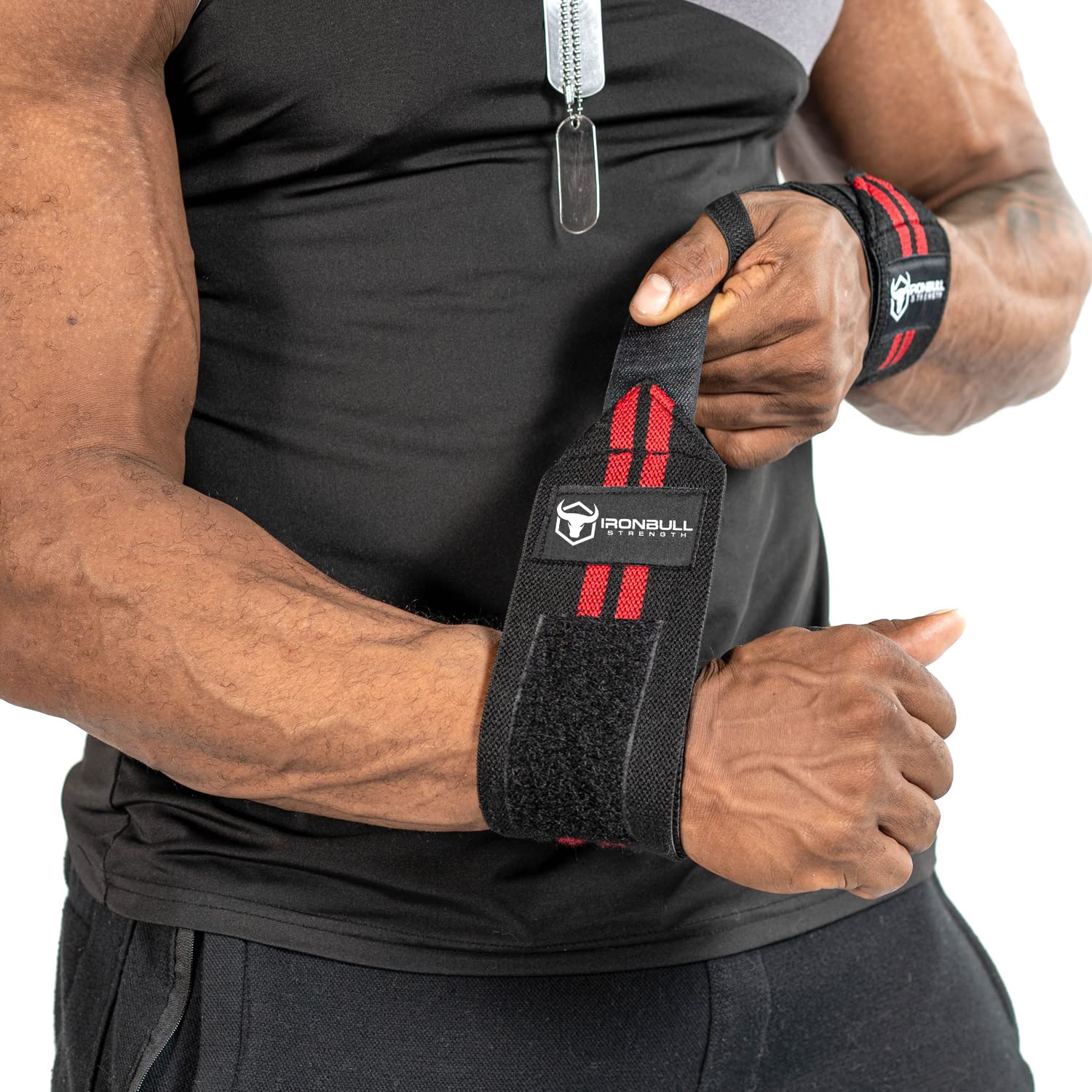 Wrist Wraps for Weightlifting (USPA & IPL Approved) - 18” Premium Quality Wrist Straps for Weightlifting - Weight Lifting Wrist Wraps with Thumb Loop - Best Gym Wrist Wraps for Lifting Weights, Curls & Dips - Lifting Wrist Wraps for Bench, Powerlifting &