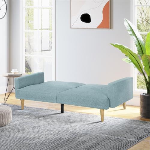 Ghouse Blue Sofas for Living Room Furniture Sets Daybed Couch Sleeper Small Loveseat for Small Spaces Futon Chair 76 Inch Sofa Bed