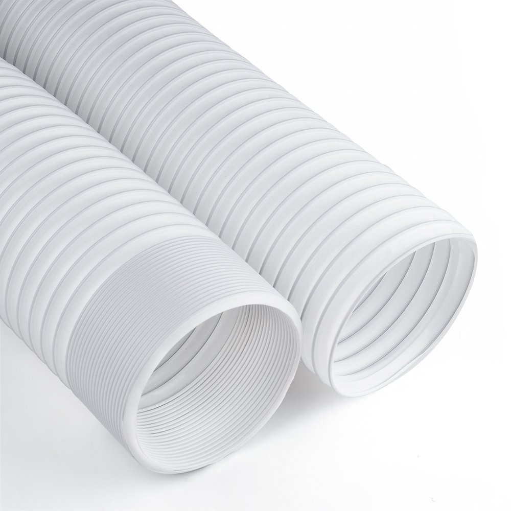 Zealor 5 Inch Exhaust Hose Counter-Clockwise Threads for Portable Air Conditioner, 78 Inch Length