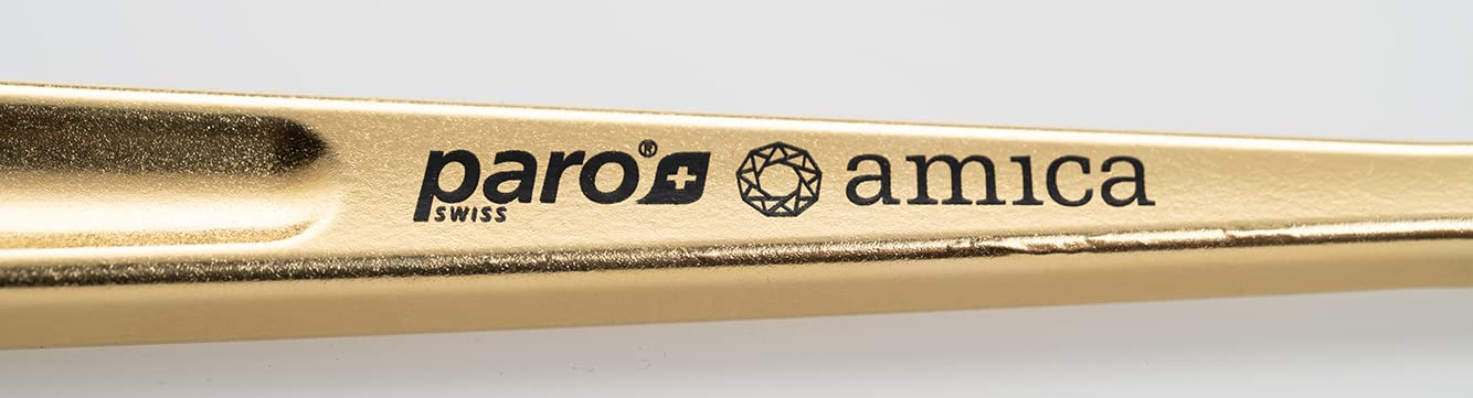 Paro Limited Edition 24K Gold Plated Amica Toothbrush - a Touch of Luxury!! The Perfect bristles Now with Style!