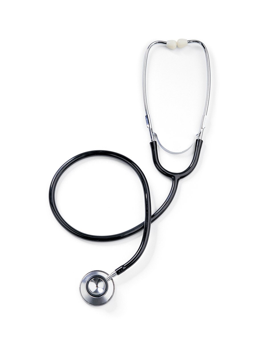Medline Dual-Head Stethoscope, 22" Tubing, Hunter Green, Lightweight & Durable