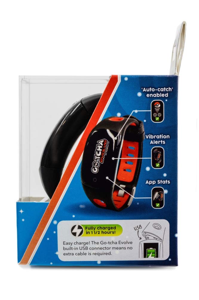 Go-tcha Evolve (Go-tcha 2) LED-Touch Wristband Watch for Pokemon Go with Auto Catch and Auto Spin - Black/Green