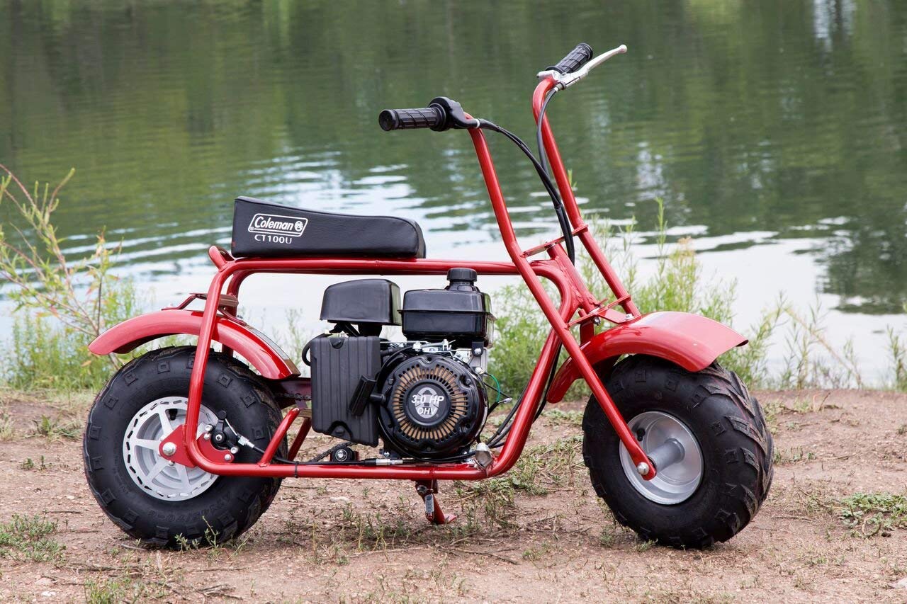 Coleman Powersports CT100U Gas Powered Trail Mini-Bike | 98cc/3.0HP | Red