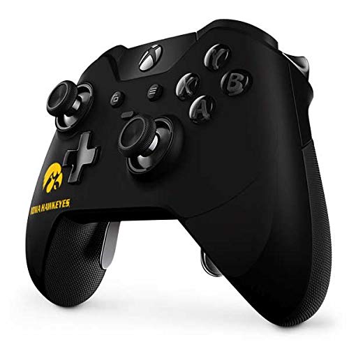 Skinit Decal Gaming Skin Compatible with Xbox One Elite Controller - Officially Licensed University of Iowa Iowa Hawkeyes Design