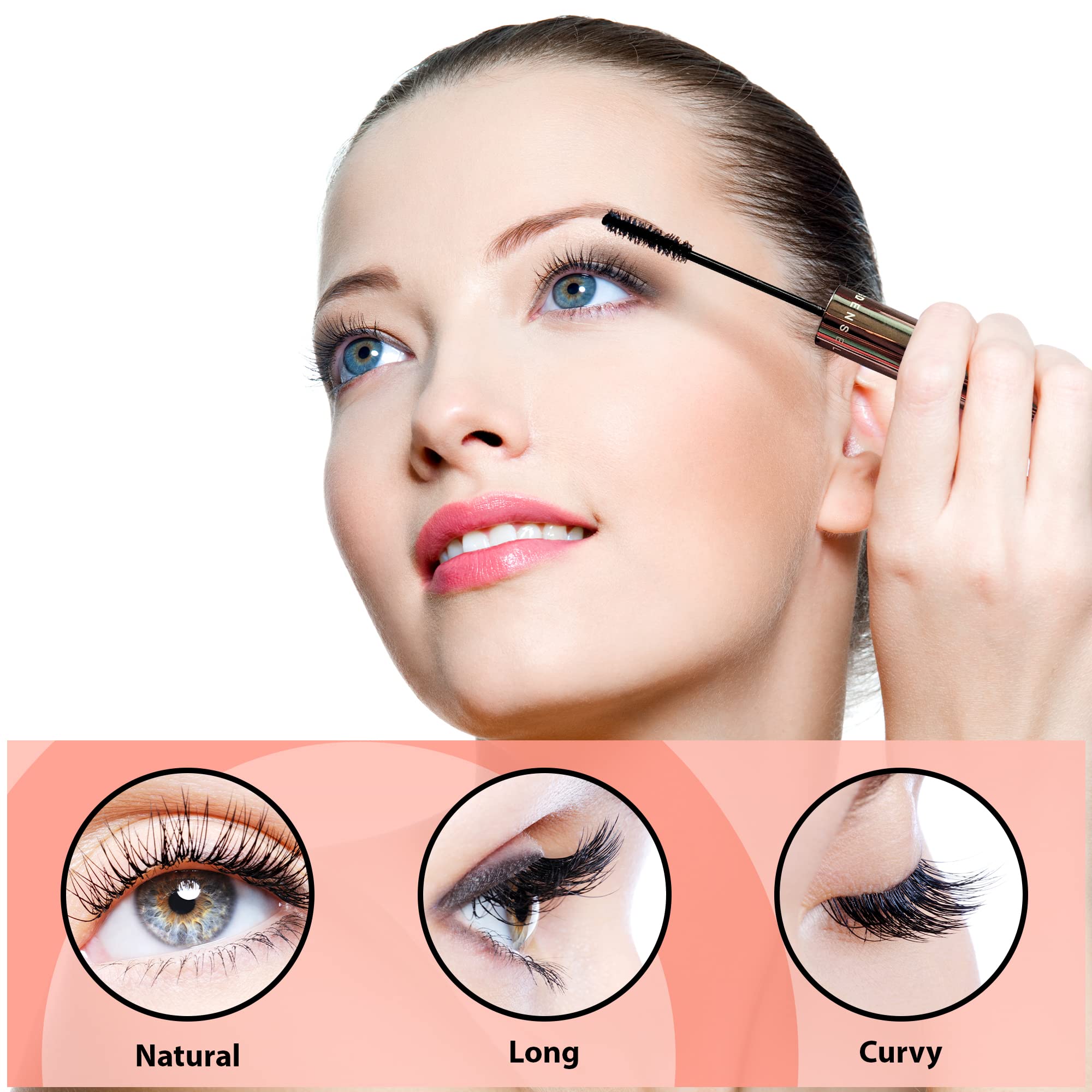 God Fairy Lahes Reusable self adhesive eyelashes 3 Pairs in 1 Pack with Mascara, False eyelashes,Natural look Easy to Apply, Waterproof false eyelashes