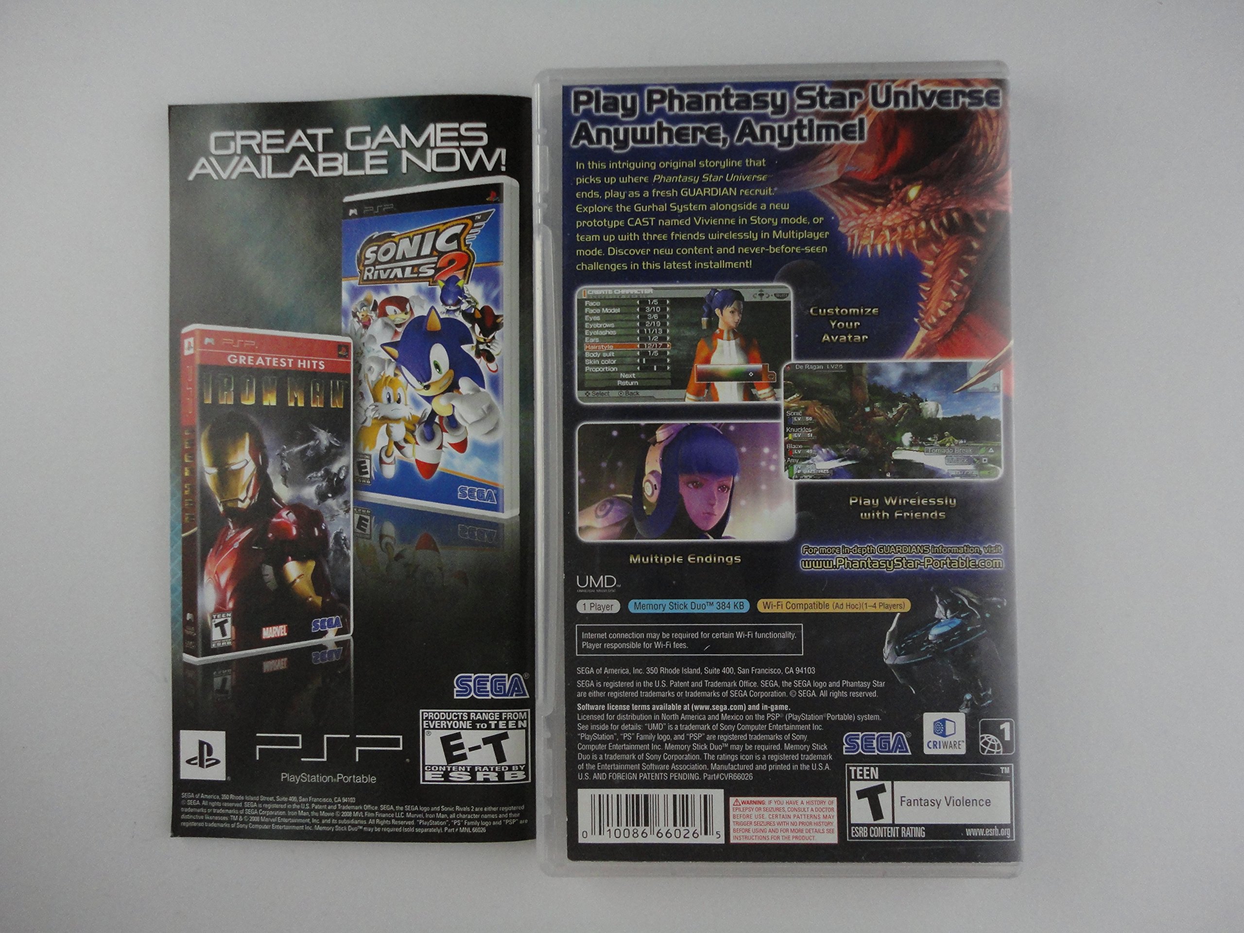 Phantasy Star Portable - Sony PSP
