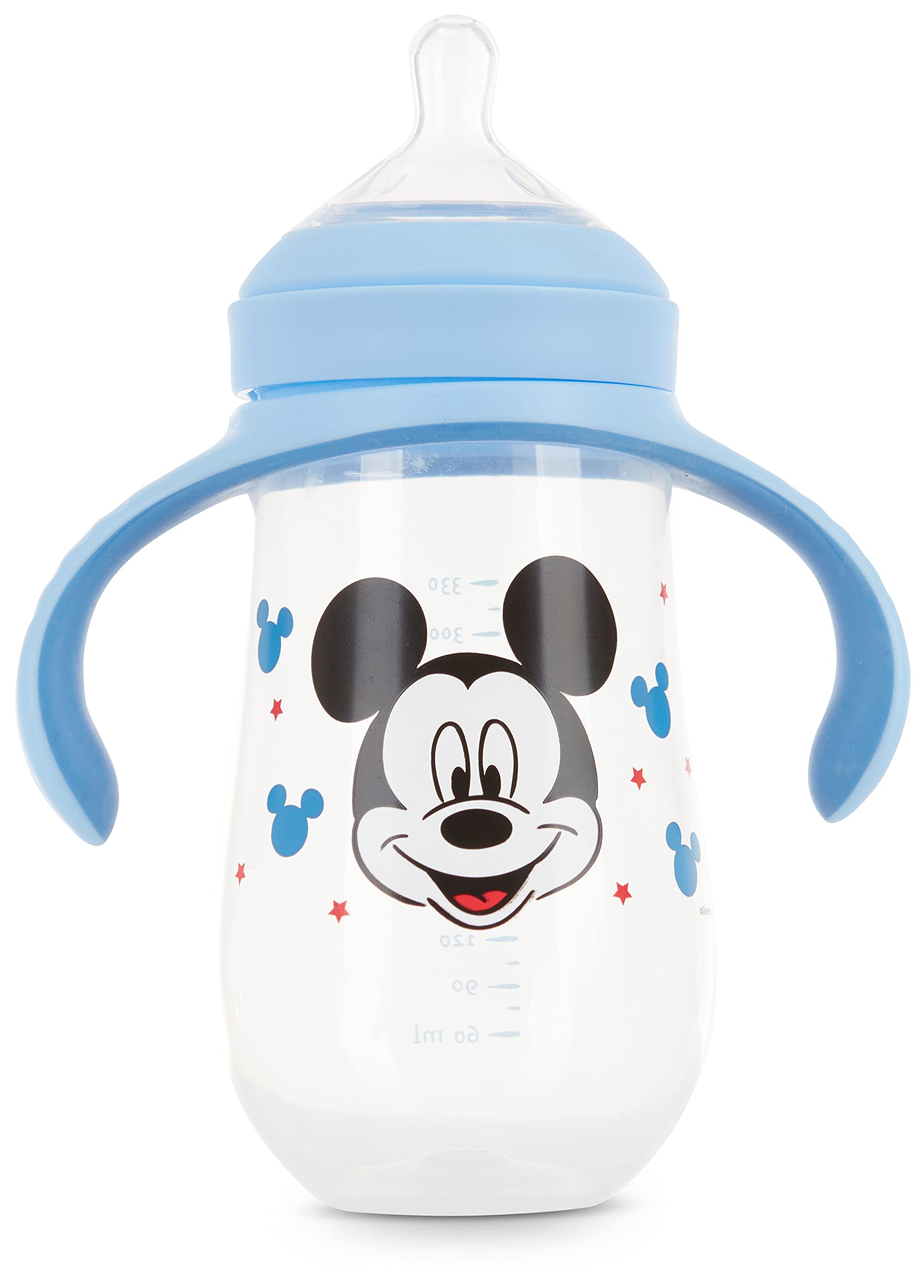Disney Sippy Cups for Toddlers, Learner Sippy Cups for Kids with Pacifier, BPA-Free Trainer Cup with Handles, Leak-Proof Minnie Mouse and Mickey Mouse Sippy Cups, Perfect Unisex Gift for Children