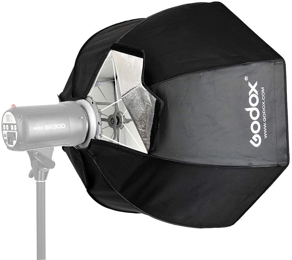 Godox SB-UE Umbrella Octagon Softbox Reflector with Honeycomb Grid for Speedlight Flash (Bowens Mount) (95 CM)