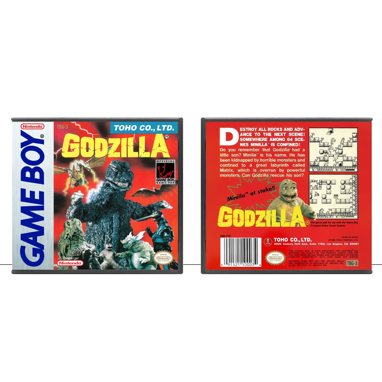 Godzilla | (GB) Game Boy - Game Case Only - No Game