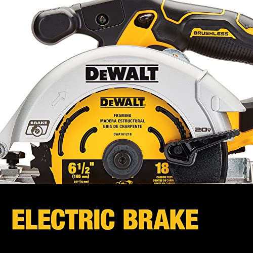 DEWALT 20V MAX* Circular Saw, 6-1/2-Inch, Cordless Kit (DCS565P1)