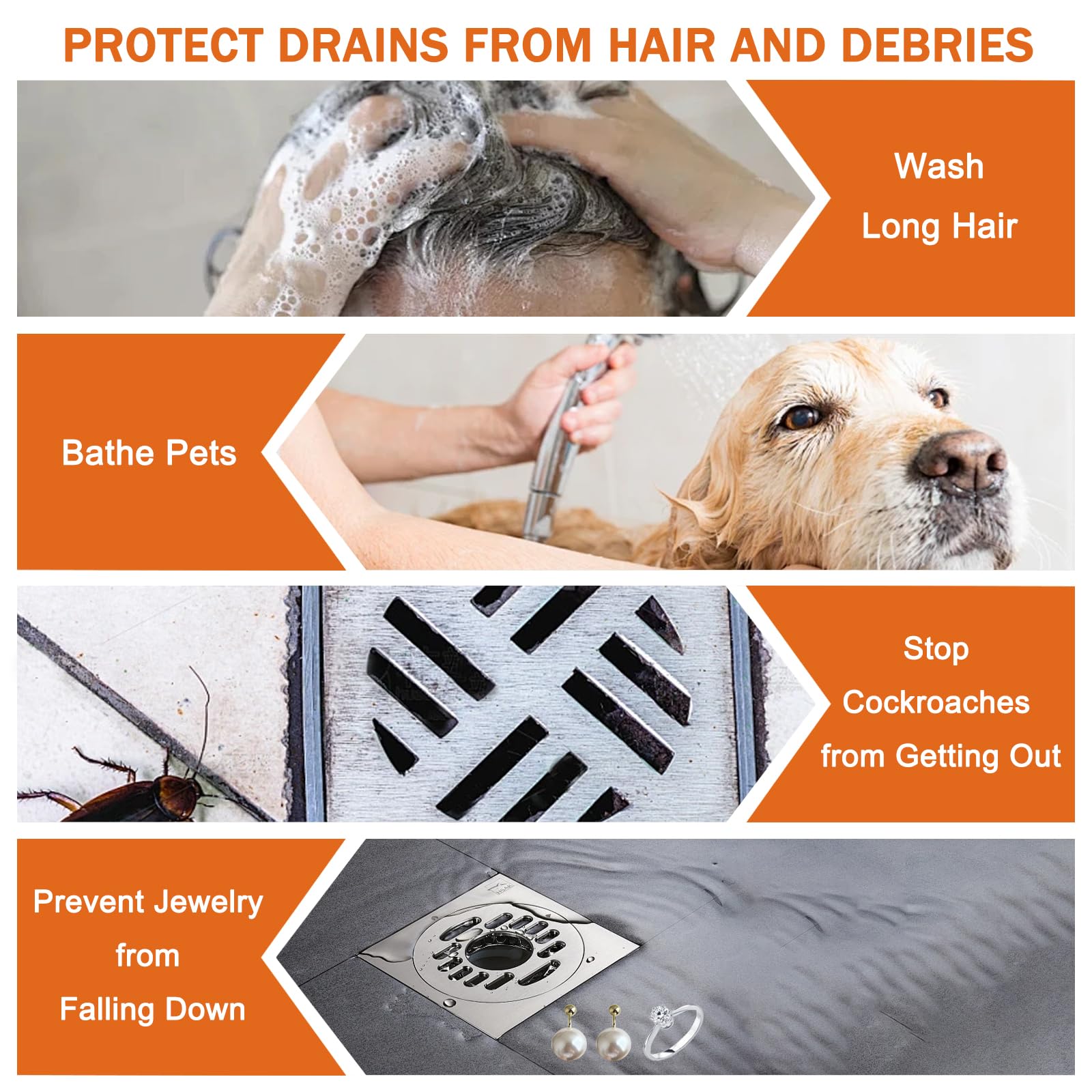 Disposable Sewer Hair Trap, 200 PCS Floor Sewage Sticker, Disposable Shower Drain Hair Grabber Sewage Net Sticker, Sewage Filter, Bathroom, Laundry, Bath, Sink, Kitchen