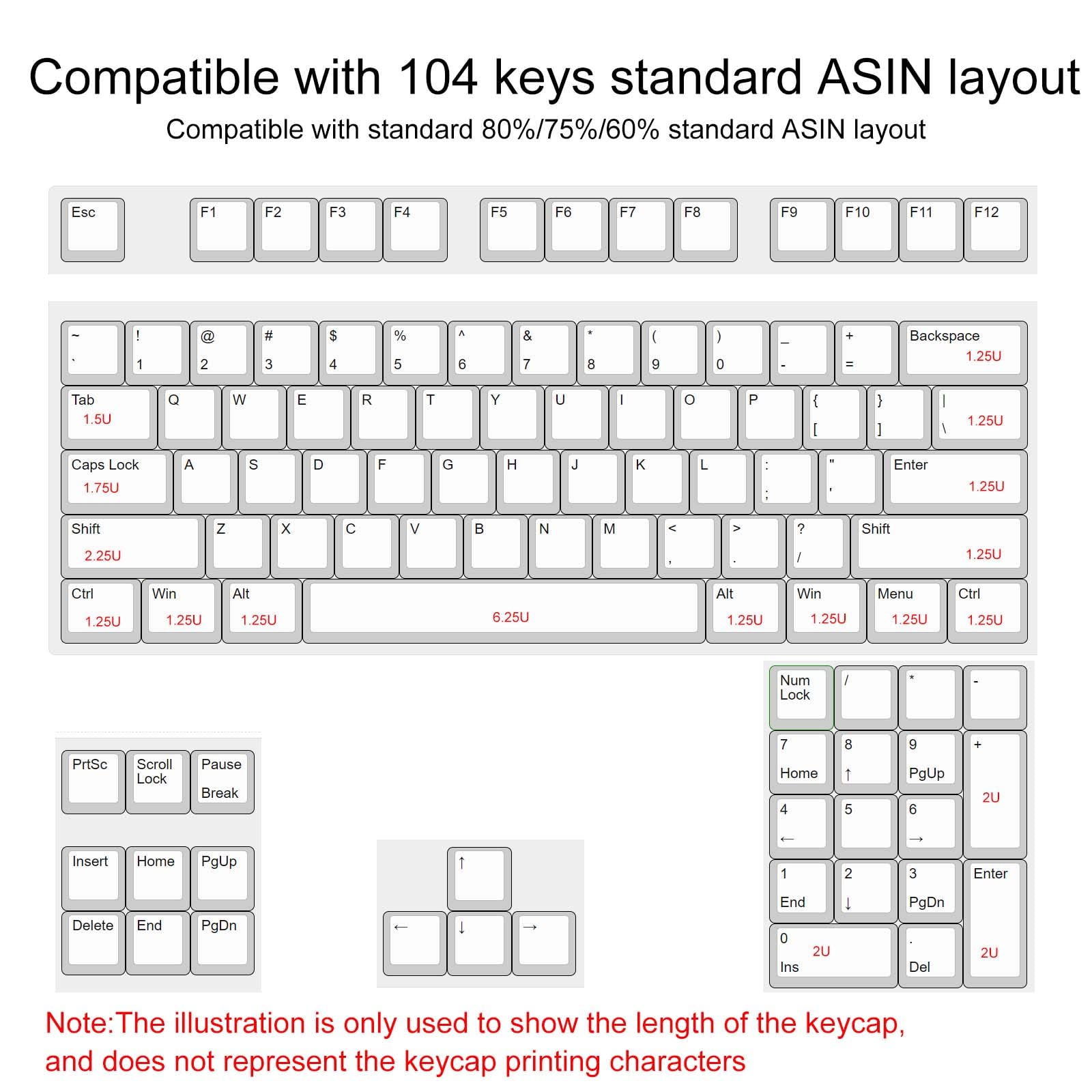 DIERYA PBT Double-Shot Pudding Keycaps, 108 Keys OEM Profile ANSI Layout Keycaps Set, Compatible with Full-Size/TKL/80%/75%/60% Percent Mechanical Gaming Keyboard (Keycaps only)