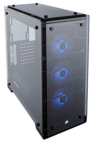 Corsair Crystal 570X RGB Mid-Tower Case, 3 RGB Fans, Tempered Glass - Black