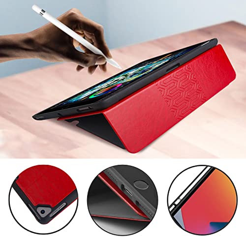 HFcoupe Cases and Covers for iPad (Red, 10.2 inch iPad Case)