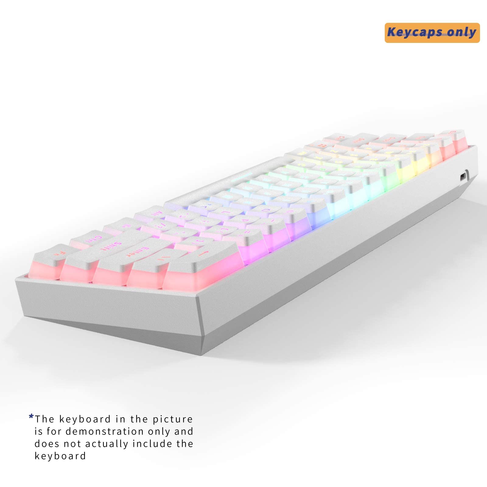 DIERYA Black PBT Double Shot Pudding Keycaps, 108 Keys Mechanical Keycaps Set - OEM Profile - Compatible with 60% TKL Full-Size Stand US Layout Mechanical Gaming Keyboard (Keycaps Only)