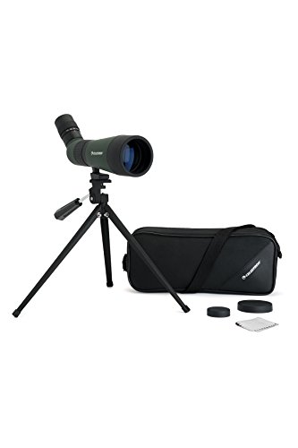 Celestron – LandScout 60mm Angled Spotting Scope – Fully Coated Optics – 12–36x Zoom Eyepiece – Rubber Armored – Tabletop Tripod