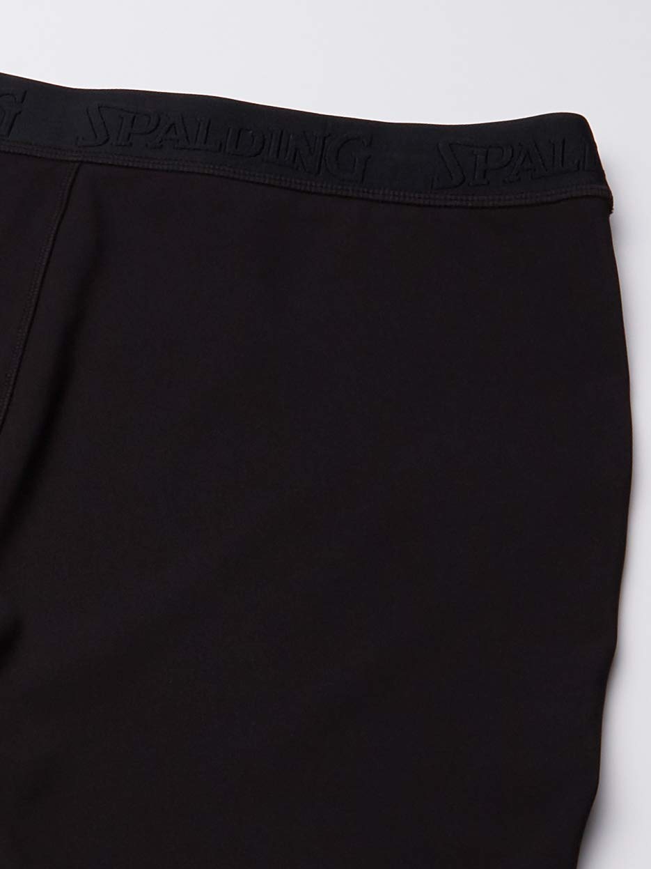 Spalding Women's Athletic Reflective Bike Short, Black, XL